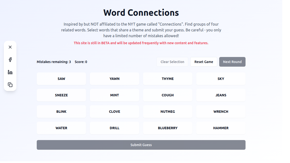 Word Connections - Free Online Word Game